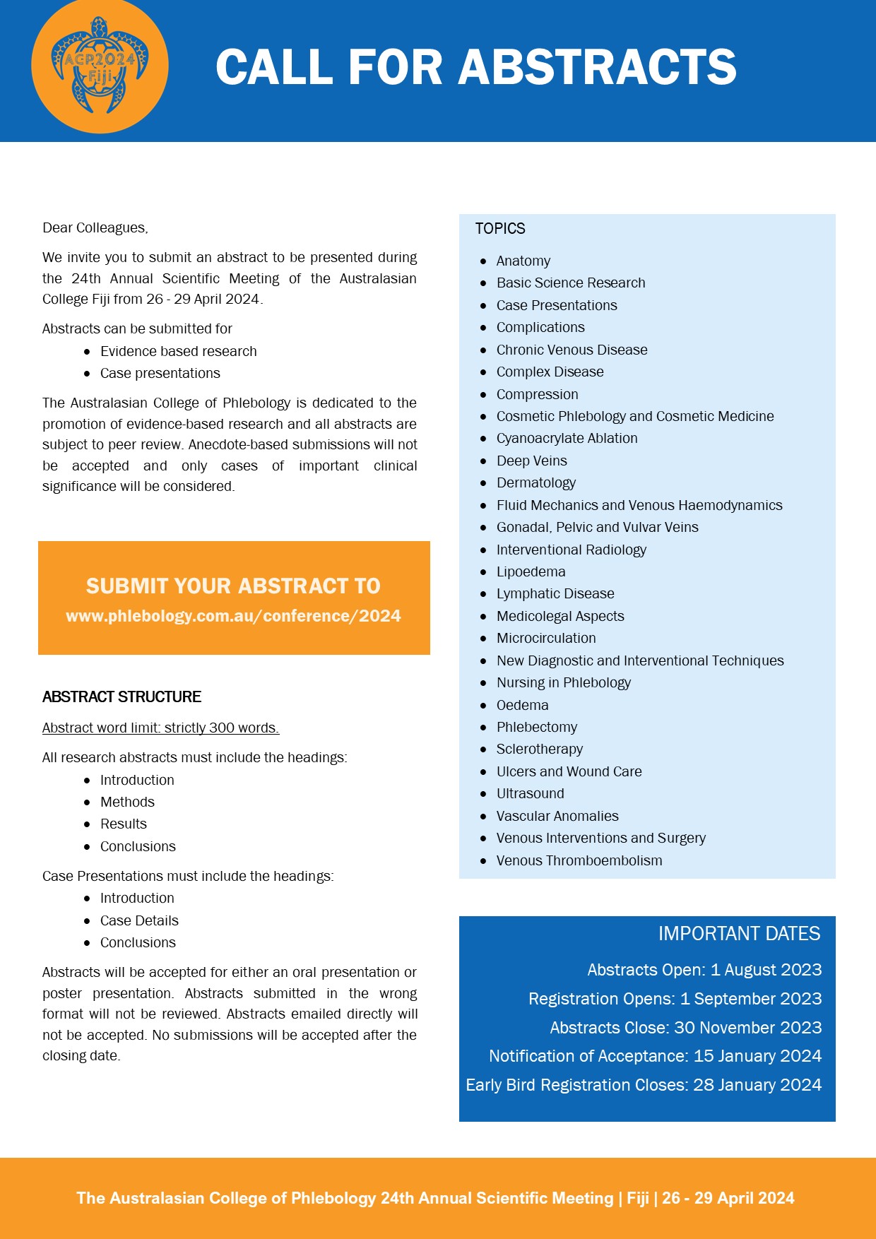 The Australasian College of Phlebology - Conference