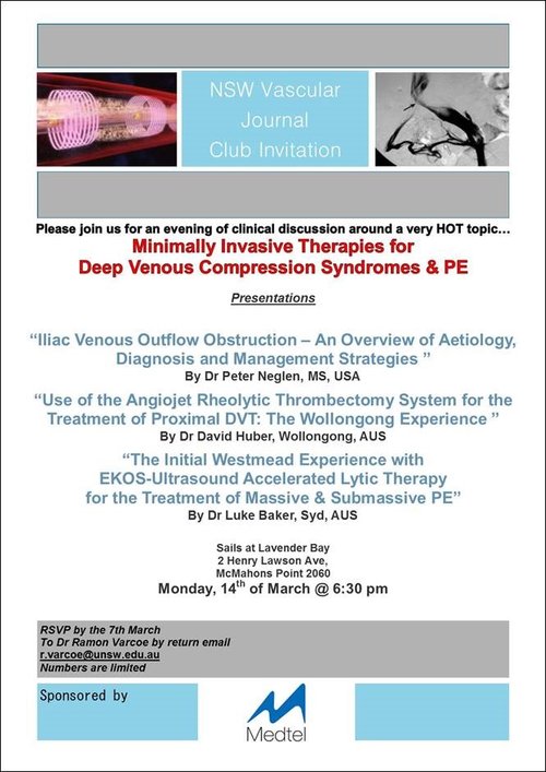 NSW Vascular Journal Club Invitation